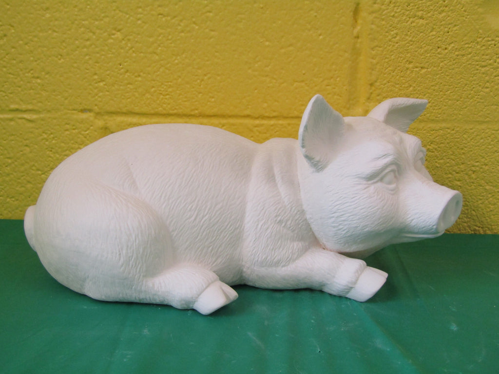 Pig - 12", Lying – Bisque Busters