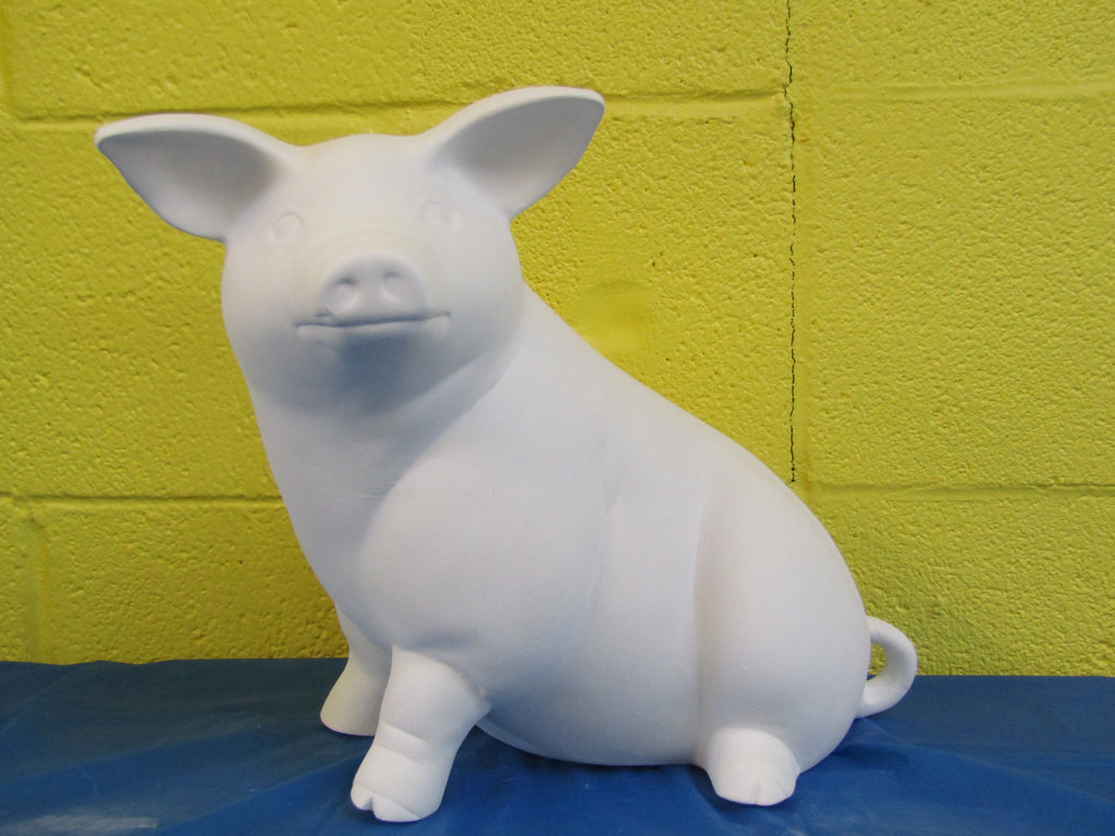 Pig - Sitting – Bisque Busters